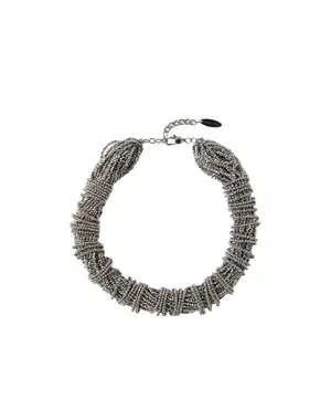 Brunello Cucinelli Vetro And Sterling Silver Choker