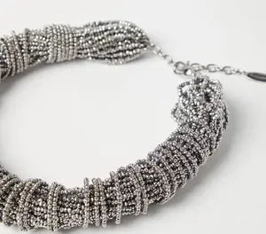 Brunello Cucinelli Vetro And Sterling Silver Choker