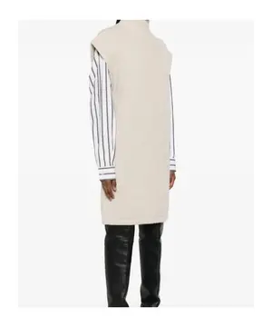 Brunello Cucinelli Ribbed High-neck Dress