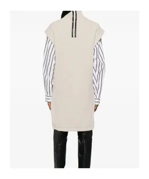 Brunello Cucinelli Ribbed High-neck Dress