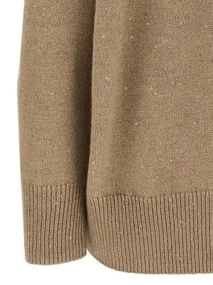 Brunello Cucinelli Sequin Embellished Turtleneck Jumper