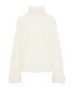 Brunello Cucinelli Wide Rib Turtleneck Sweater
