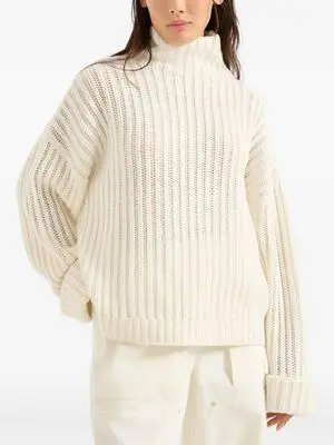Brunello Cucinelli Wide Rib Turtleneck Sweater