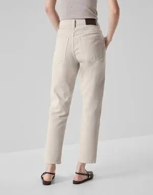 Brunello Cucinelli Cropped Jeans With Logo Patch