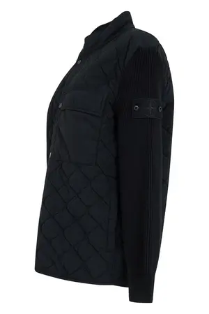 Stone Island Logo Patch Quilted Jacket
