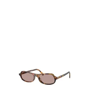 Miu Miu Geometric Frame Sunglasses - Nude