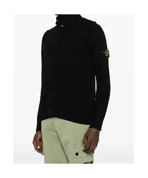 Stone Island Stand-collar Button Cardigan