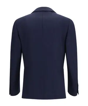 LARDINI Patch Pocket Single-breasted Blazer - Black