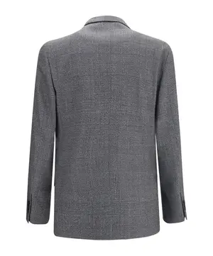 LARDINI Checked Double-breasted Blazer