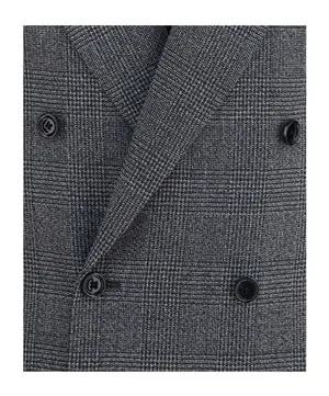 LARDINI Checked Double-breasted Blazer