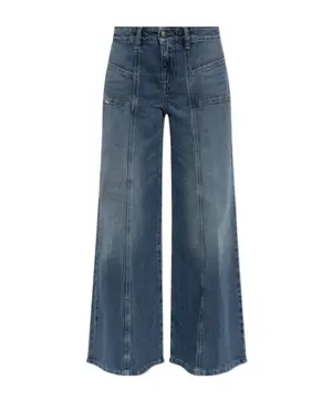 DIESEL® Belt-loop Wide-leg Jeans