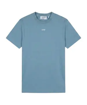 Off-White Logo-print T-shirt - Light Blue