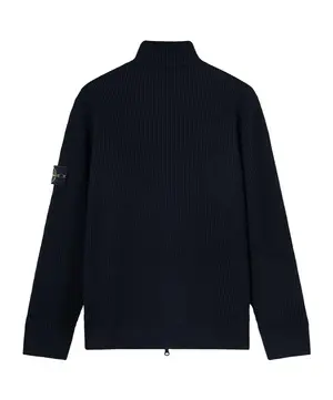 Stone Island Stand-collar Zip-up Cardigan