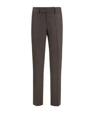LARDINI Tailored Straight-leg Pants - Black