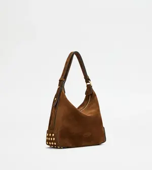 TOD'S Metal Dots Mini Bag In Suede