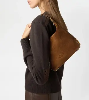 TOD'S Metal Dots Mini Bag In Suede