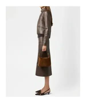 TOD'S Metal Dots Mini Bag In Suede