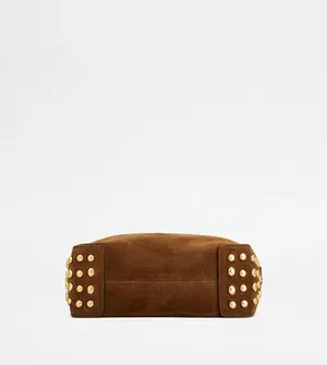 TOD'S Metal Dots Mini Bag In Suede