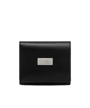 MAISON MARGIELA Leather Tri-fold Wallet - Black