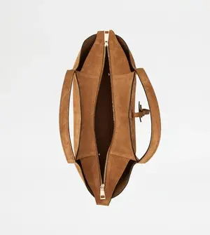 TOD'S T Timeless Shopping Bag In Suede Small