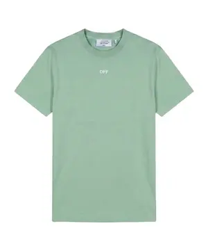 Off-White Short-sleeved T-shirt - Mint Green