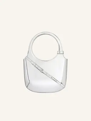 COURREGES Metallic Shoulder Bag - White