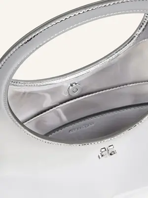 COURREGES Metallic Shoulder Bag - White