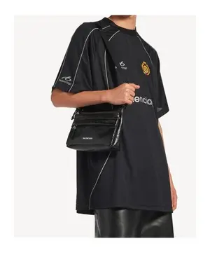 Balenciaga Explorer Double Pouch Messenger Bag