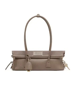 MAISON MARGIELA 5ac Leather Shoulder Bag - Taupe