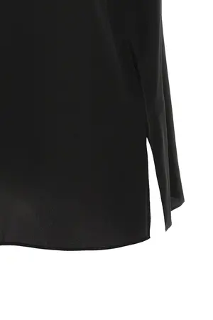 Brunello Cucinelli Sleeveless Silk Top With Asymmetrical Hem