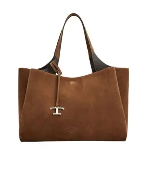 TOD'S Bag In Suede Medium - Brown