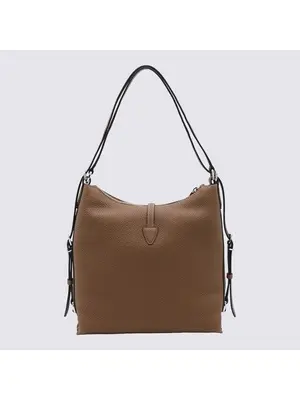 TOD'S Small T Timeless Leather Shoulder Bag - Light Brown