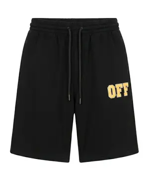 Off-White Elastic-waist Shorts - Black