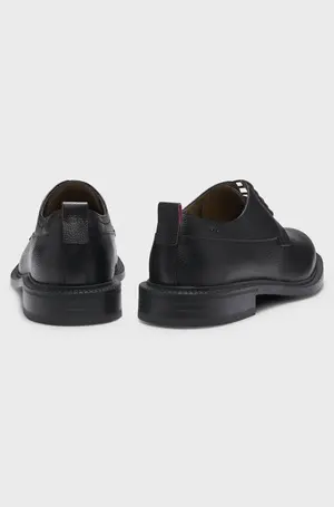 Hugo Boss Derby Shoes In Grained Leather