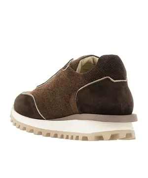 Eleventy Perforated Heel Low-top Sneakers