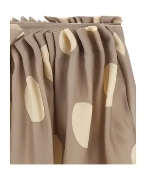 Khaite Riley Polka-dot Maxi Skirt - Nude