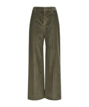 Brunello Cucinelli Monili Detailed Straight Leg Trousers - Green