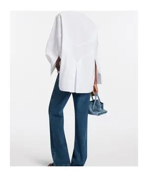 Attico Oversized Shaped Hem Shirt