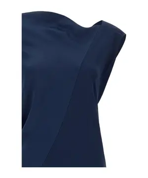Alberta Ferretti Draped Asymmetrical Dress