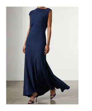 Alberta Ferretti Draped Asymmetrical Dress