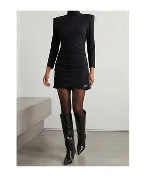 Attico Structured Shoulder Dress