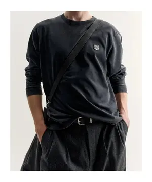 Maison Kitsuné Fox Head Patch Long-sleeved T-shirt