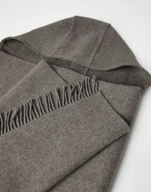 Brunello Cucinelli Hooded Fringed Poncho