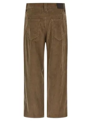 Brunello Cucinelli Narrow Wale Corduroy Contemporary Square Trousers