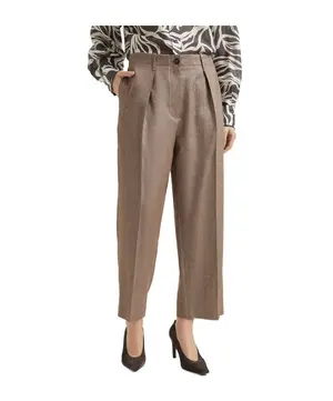 Brunello Cucinelli Pleated Chino Trousers - Hazelnut Color