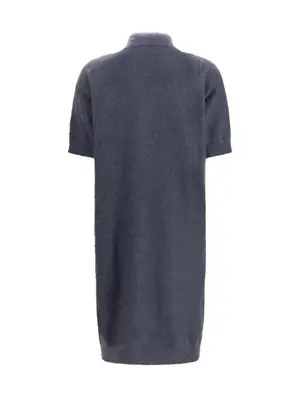 Brunello Cucinelli Croc-motif Sequin Embellished Knit Dress