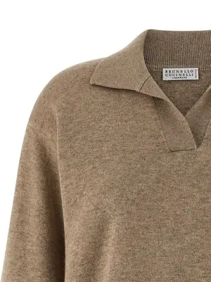 Brunello Cucinelli Double Knit Polo Shirt
