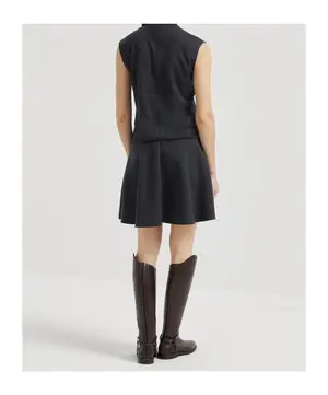 Brunello Cucinelli Monili-chain Detail Mini Dress