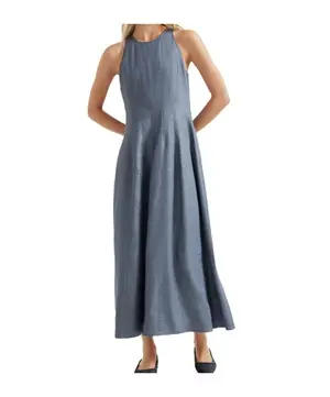 Brunello Cucinelli Crepe Maxi Dress
