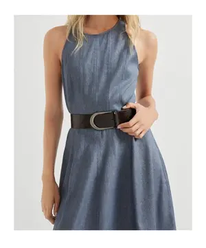 Brunello Cucinelli Crepe Maxi Dress